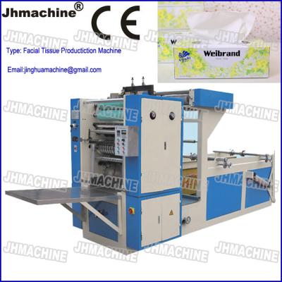 China Cadena de producción facial automática del papel seda, carril doble para el papel seda encajonado en venta