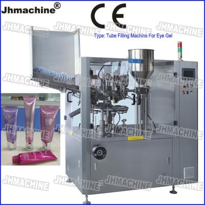 China Relleno del tubo y máquina poner crema cosméticos del lacre dentro del dispositivo de grabación en relieve de la fecha en venta