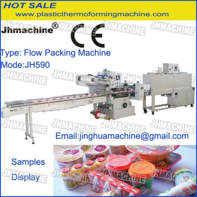 China Empaquetadora automática del flujo dentro del túnel del encogimiento para la venta caliente de los productos alimenticios en venta