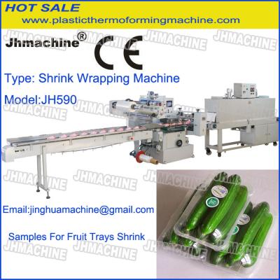 China verduras /meat/empaquetadora automática del envoltorio retractor /Flow de los pescados con el túnel de Strink en venta