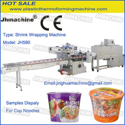 China Los tallarines de taza y el envoltorio retractor de Auotmatic del café de la taza con Strink hacen un túnel estándar del CE en venta