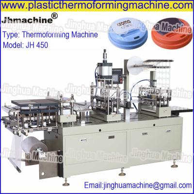 China Máquina thermoforming del hign de la calidad de la tapa plástica de alta velocidad con mejores ventas de la taza en venta