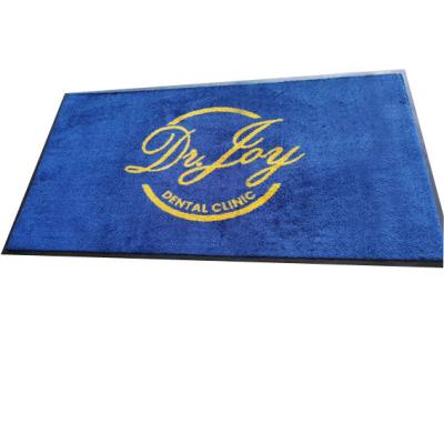 Cina Tappetini su misura con stampa logo Top in nylon Parte posteriore in gomma 8 - 9 MM in vendita