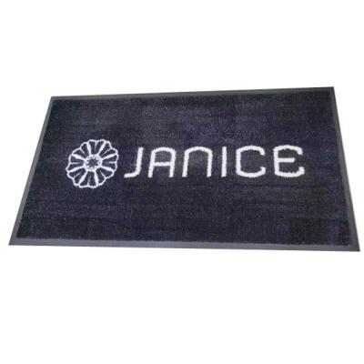 Cina Tappetini su misura con stampa logo Top in nylon Parte posteriore in gomma 8 - 9 MM in vendita