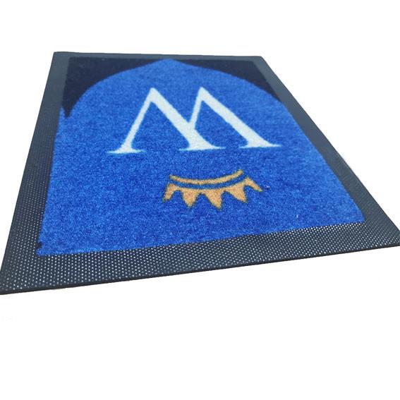 Tappetini su misura con stampa logo Top in nylon Parte posteriore in gomma 8 - 9 MM