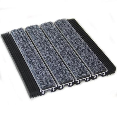 China Heavy Duty Aluminum Frame Recessed Floor Mat for sale