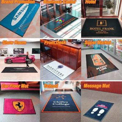 China Custom Logo Mats Personalized Carpet Rugs for sale