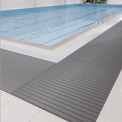 China PVC Tubular Barefoot Safety Mat Roll for Swimming Pools Wet Areas for sale
