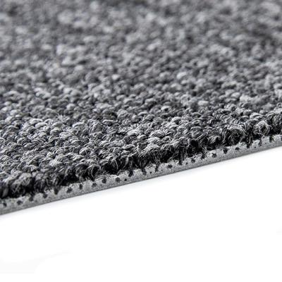 China Durable Eco-Friendly Modular Carpet Tiles with PVC Fiber Glass Backing and Tufted Textured Loop Pile for sale