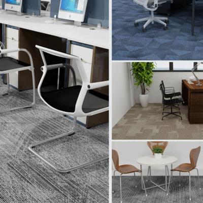 China Personalized Printed Modular Carpet Tiles With 550g Pile Stylish Design for sale