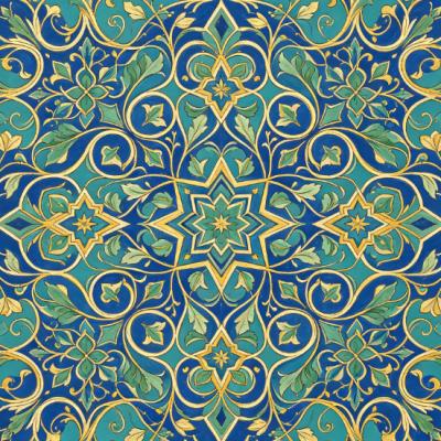 China Islamic Pattern Printed Carpet Tiles 50x50cm Custom Nylon Office Flooring for Commercial Interiors for sale