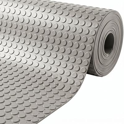 China Waterproof Studded Rubber Flooring Matting Anti Slip For Garage Workshop for sale