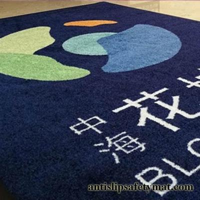 Cina fibra di nylon Logo Mats Polyamide Personalized Entrance Mat su ordinazione di 90*120cm in vendita