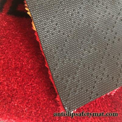 China 40*60cm 7mm Non Slip Dust Control Printed Mats With Logo Custom Commercial Mats for sale