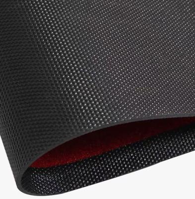 China NBR Rubber Custom Logo Door Mats 12x12 Wiper Scraper Nylon Fiber Mat for sale