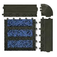 Cina l'anti PVC modulare di slittamento 20x20 pavimenta Mat Recessed Entrance Mats Commercial 16MM spesso in vendita