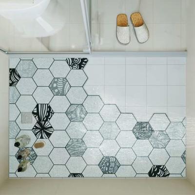China 45CM*74CM Anti Slip PVC Floor Mat Barefoot 10MM Soft Bath Mat For Inside Bath for sale
