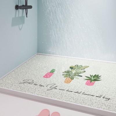 China 45CM*74CM Anti Slip PVC Floor Mat Barefoot 10MM Soft Bath Mat For Inside Bath for sale
