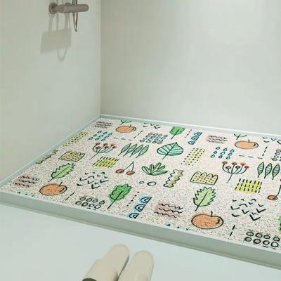 China 45CM*74CM Anti Slip PVC Floor Mat Barefoot 10MM Soft Bath Mat For Inside Bath for sale