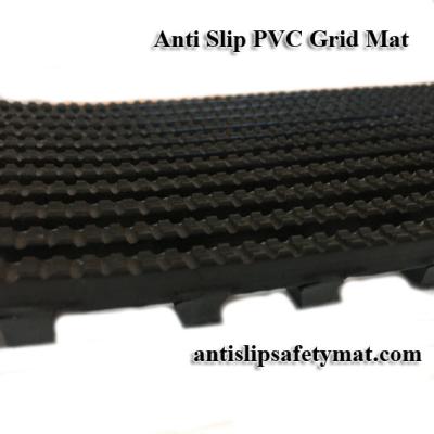 China Two Layers PVC Non Slip Pool Mats Skid Resistant Self Draining for sale