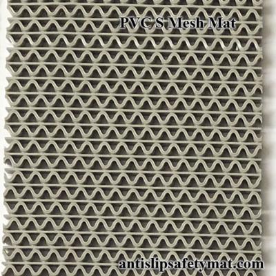 China 5MM S Grip Anti Slip PVC Floor Mat Drainage Non Slip Plastic Floor Matting for sale