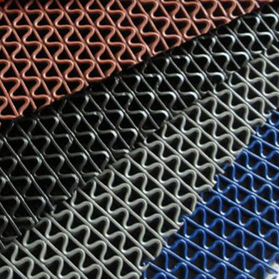 China 5MM S Grip Anti Slip PVC Floor Mat Drainage Non Slip Plastic Floor Matting for sale