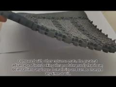 Red Nylon PA Commercial Entrance Mats Modular Interlocking Floor Tiles 200X200