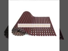 Alfombrilla de baño antideslizante descalzo de PVC, drena el agua, segura, cómoda, antideslizante