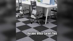 Office Carpet Tiles Durable PVC Backing