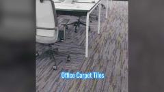 9MM Nylon Office Carpet Tiles PU Backing