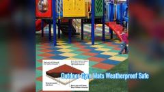 Outdoor Gym Mats Weatherproof Shock Absorbent