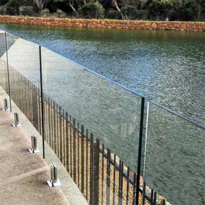 China surface-mounted stainless steel railing system with glass spigots for balcony for sale