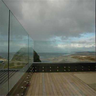 China Glass railing standoff frameless glass railing for outdoor use for sale