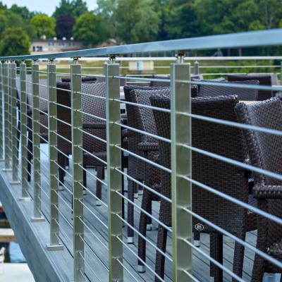 China Premade handrails for deck stairs with stainless steel structure for sale