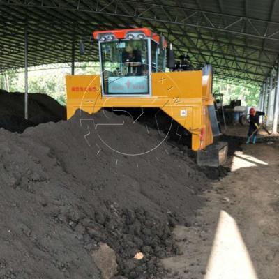 China 2400 Model Crawler Type Compost Turning Machine Perfect for Large-Scale Composting for sale