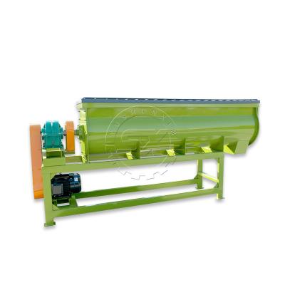 China Single-Shaft Horizontal Fertilizer Mixing Machine in Food Beverage with Multifunction for sale