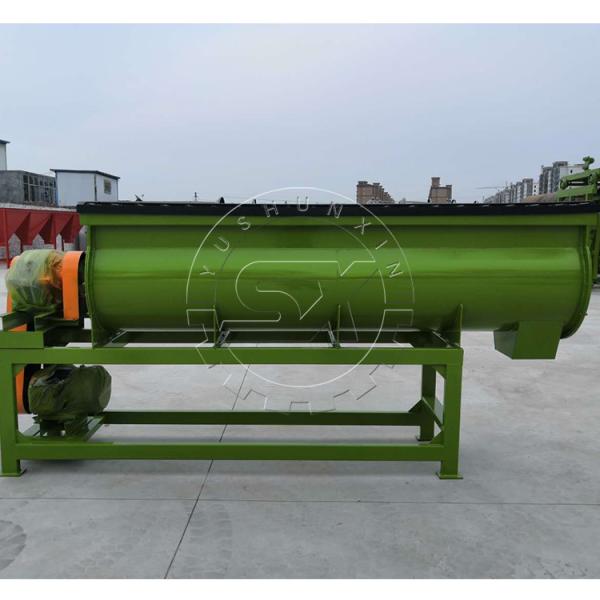 Quality 880KG NPK Material YSX Single Shaft Organic Fertilizer Horizontal Mixer Machine for sale