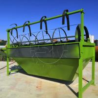 China Compost Trommel Vibrating Screen Drum Screen Machine with Hitting Cleaning Device for sale