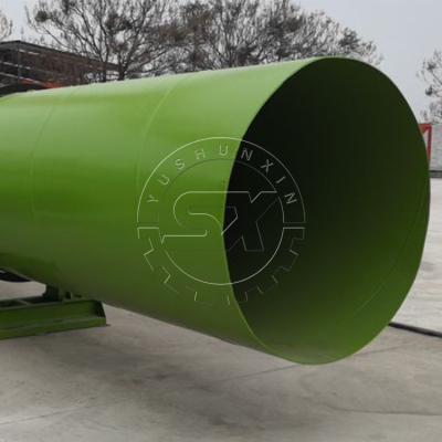 China 200kg/h Evaporation Capacity Rotary Drum Dryer for India Customer's Material Drying for sale