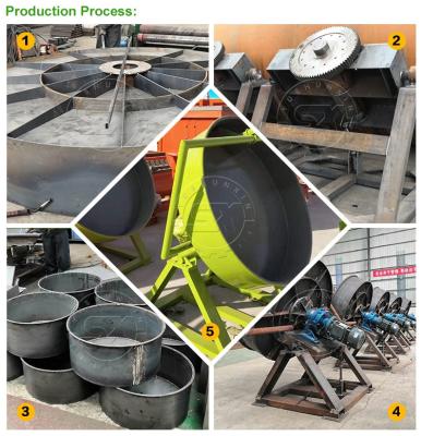 中国 有機肥料製造機器のための操作が簡単なパン粒機 販売のため