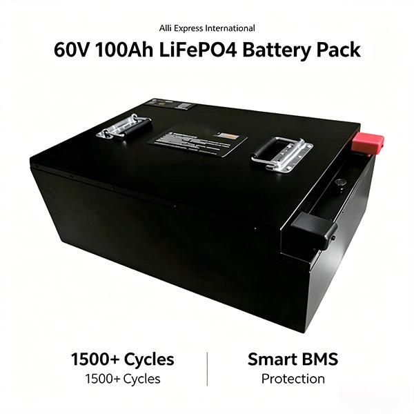 Quality Custom Electric 2 Wheel 3 Wheeler LiFePO4 Lithium Battery Motorcycle Battery 60V 100Ah for sale