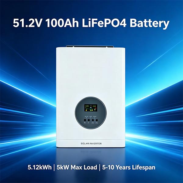 Quality 5.12kWh 51.2V 100Ah LiFePO4 Battery with Long Cycle Lifespan for Solar Energy Storage System for sale