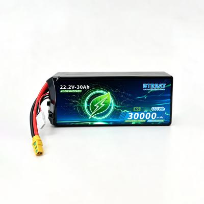 China 22.2V 30Ah 6S High‑Output Solid State Lithium Ion Battery Pack 666Wh High Discharge Rechargeable Power Storage Battery 253Wh/kg Energy Density Safe Certified Battery For UAV Industrial Machine for sale