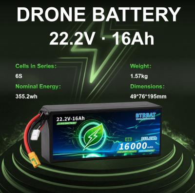 China 22.2V 16Ah 355Wh Solid‑State Lithium‑ion Battery Pack 22.2V‑16Ah UN38.3 Approved UN3480 High Power Rechargeable Battery For Heavy‑Duty UAV & Industrial Mobile Equipment for sale