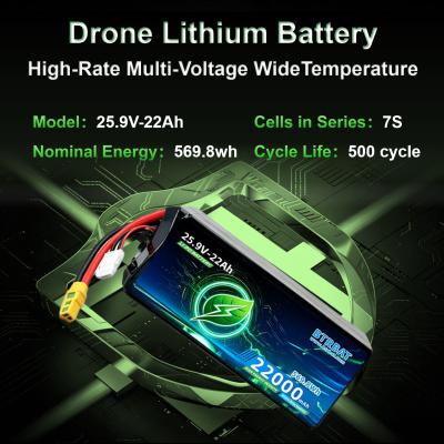 China 25.9V 22Ah 7S Lithium Battery Pack 5C Max Continuous Discharge 29.4V Charge Voltage 19.2V Cutoff Voltage Rechargeable Lithium Ion Battery For Industrial Equipment Power Supply for sale