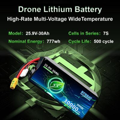 China 7S 25.9V 30Ah Rechargeable Lithium Battery Pack 19.2V Cut Off Voltage High Power Lithium Battery Stable Performance For Mobile Machine Energy Storage System Direct Manufacturer Supply for sale