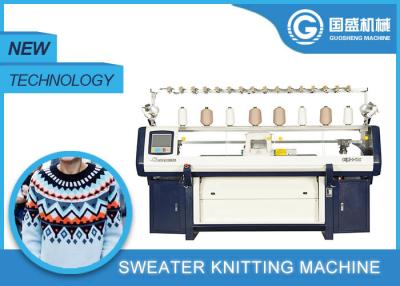 China Van de de Sweater het Vlakke Breiende Machine van de hoedensjaal Dubbele Geautomatiseerde Systeem Te koop