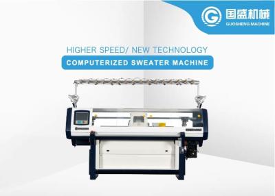 China De Sweater Vlakke Breiende Machine van het garen Dubbele Systeem 16G Te koop
