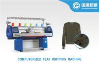 China Flat Bed Three System 14G Sweater Knitting Machine for sale
