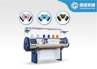 China Flat Bed Jacquard Polo Collar Knitting Machine 52 Inch Single System 5G-15G for sale